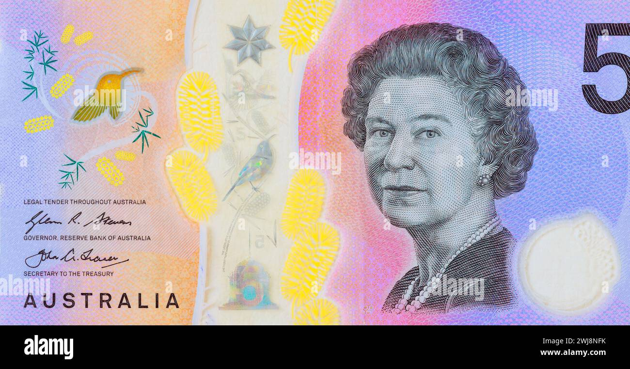 Australian currency is made up of banknotes paper money with ...