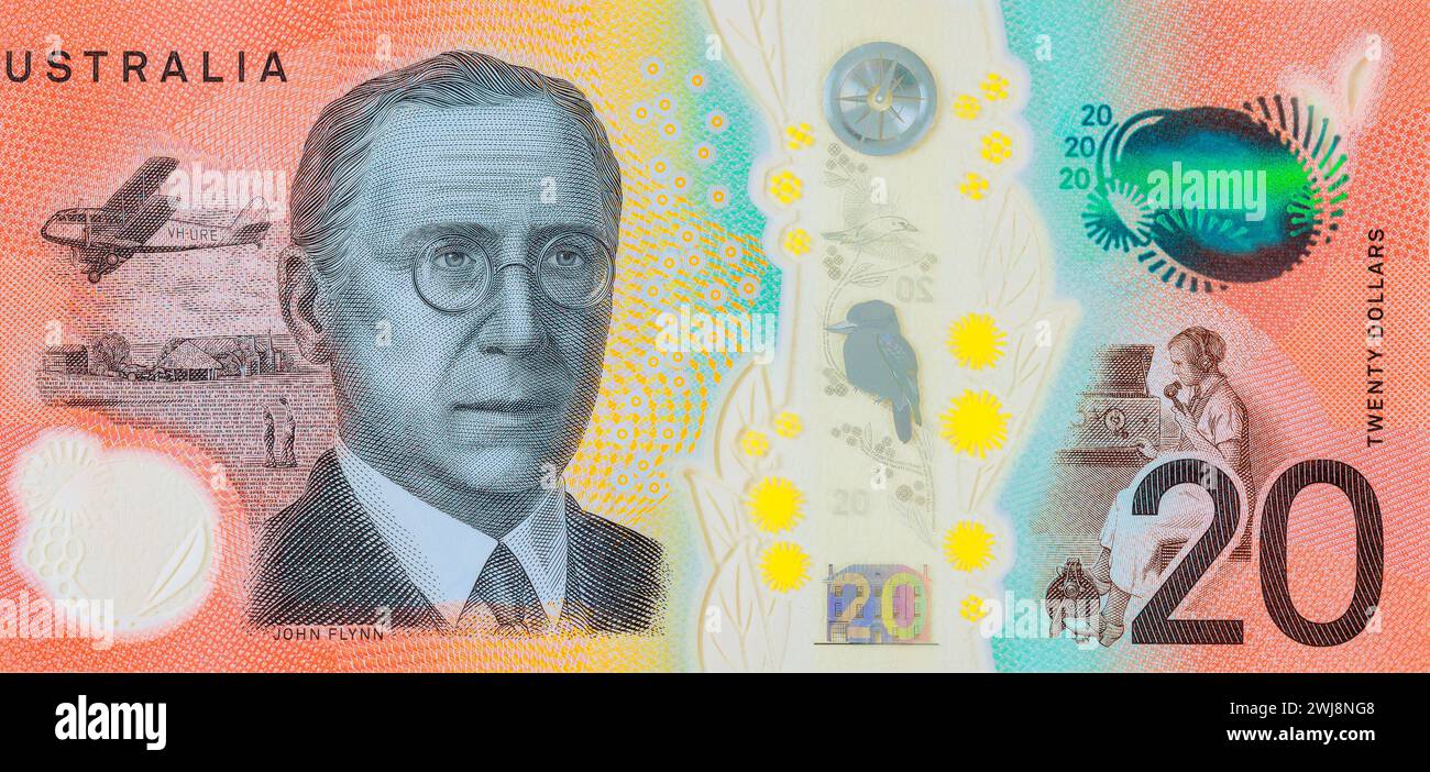 Banknotes of Australia paper money denominations cash twenty dollars ...