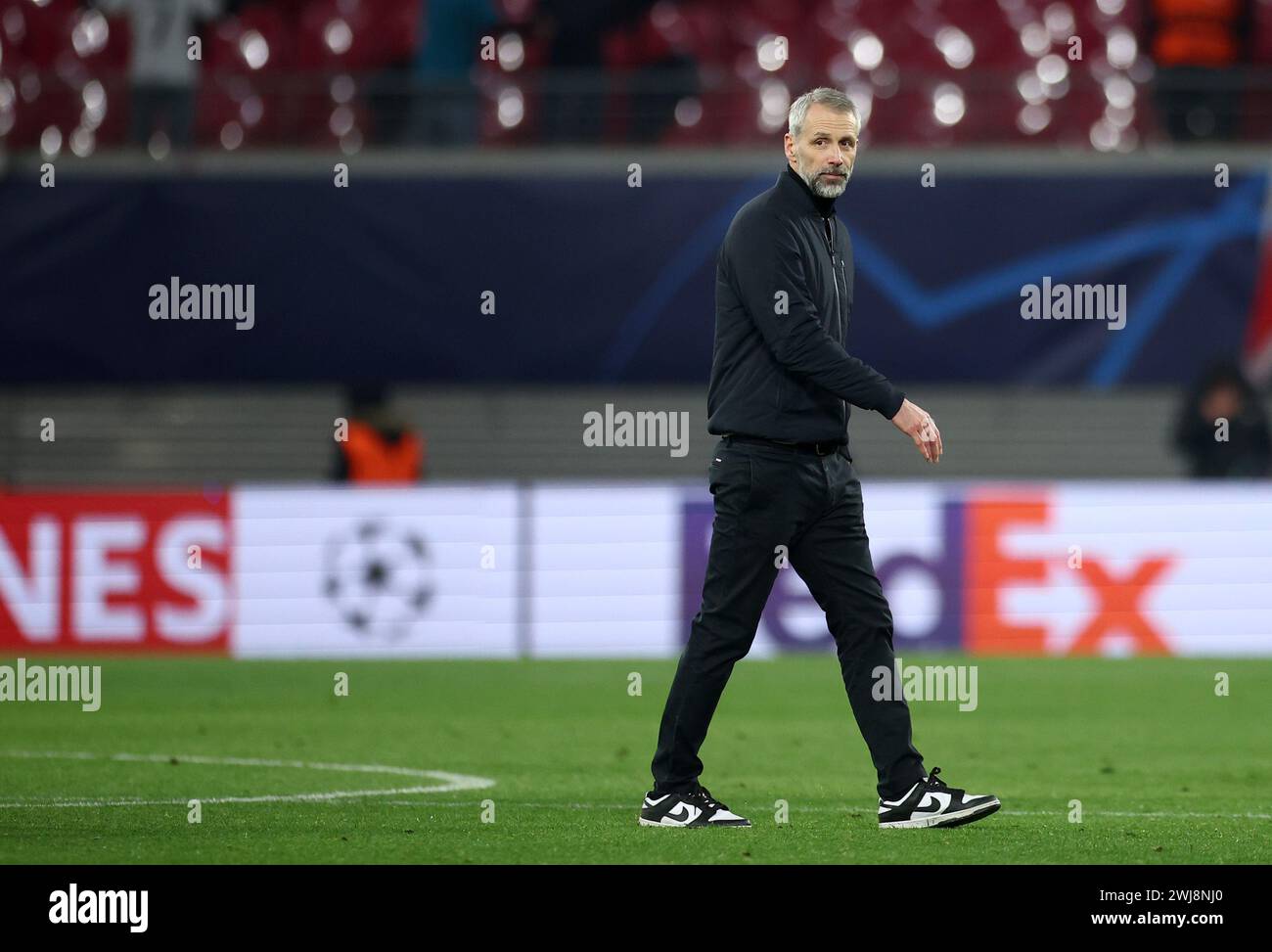 Leipzig, Germany. 14th Feb, 2024. Soccer, Champions League, RB Leipzig ...
