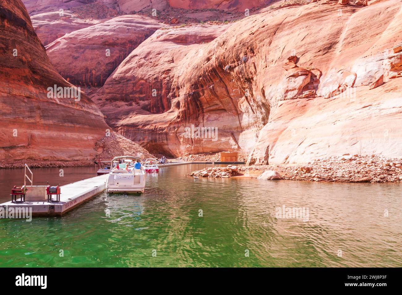 Boat Dock at Rainbow Bridge National Monument Stock Photo - Alamy