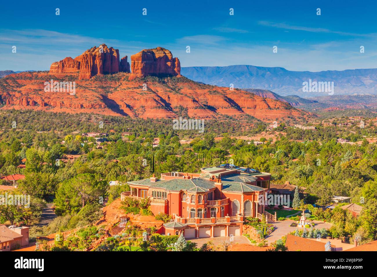 Red Sandstone hills around Sedona, Arizona, are a unique geological ...