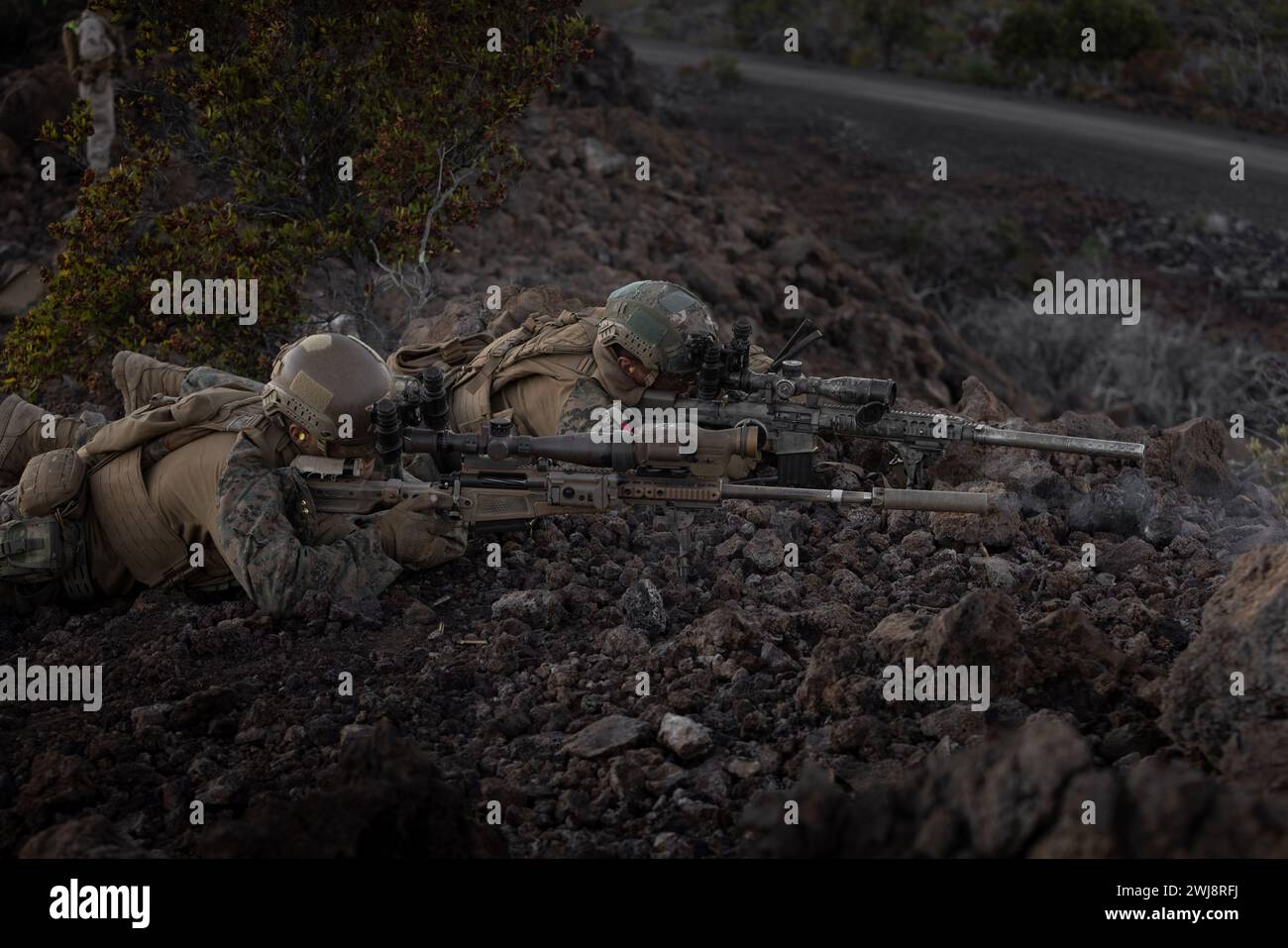 U.S. Marines with 3d Littoral Combat Team, 3d Marine Littoral Regiment, 3d Marine Division, fire ...