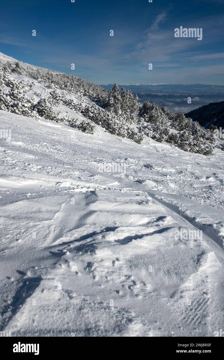 Amazing Winter Landscape of Rila mountain near Musala peak, Bulgaria ...
