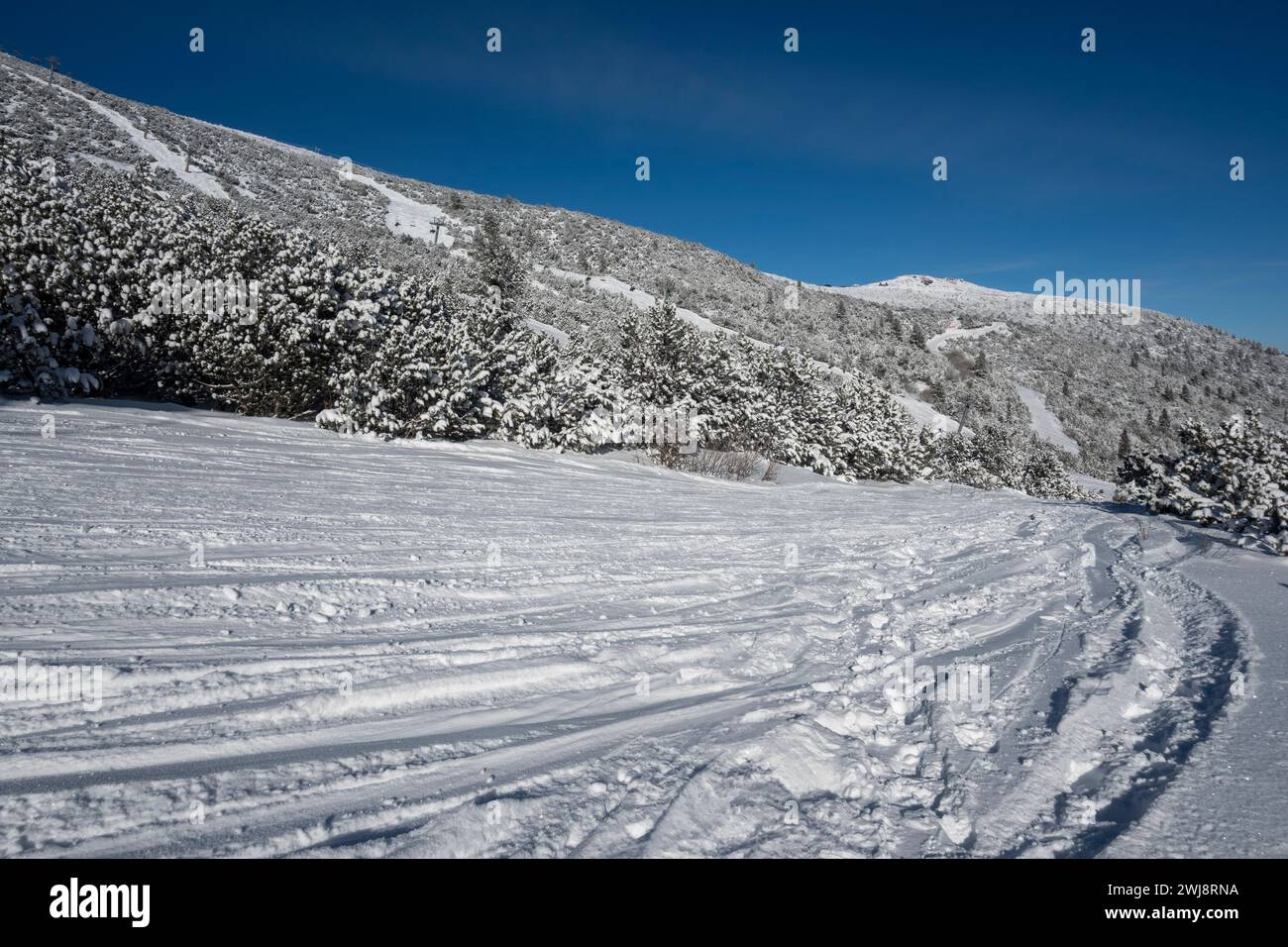 Amazing Winter Landscape of Rila mountain near Musala peak, Bulgaria ...
