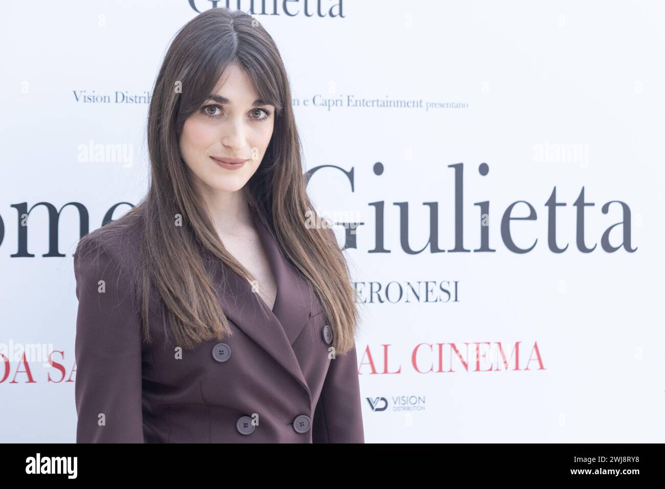 Rome, Italy. 13th Feb, 2024. Italian actress Pilar Fogliati attends the ...