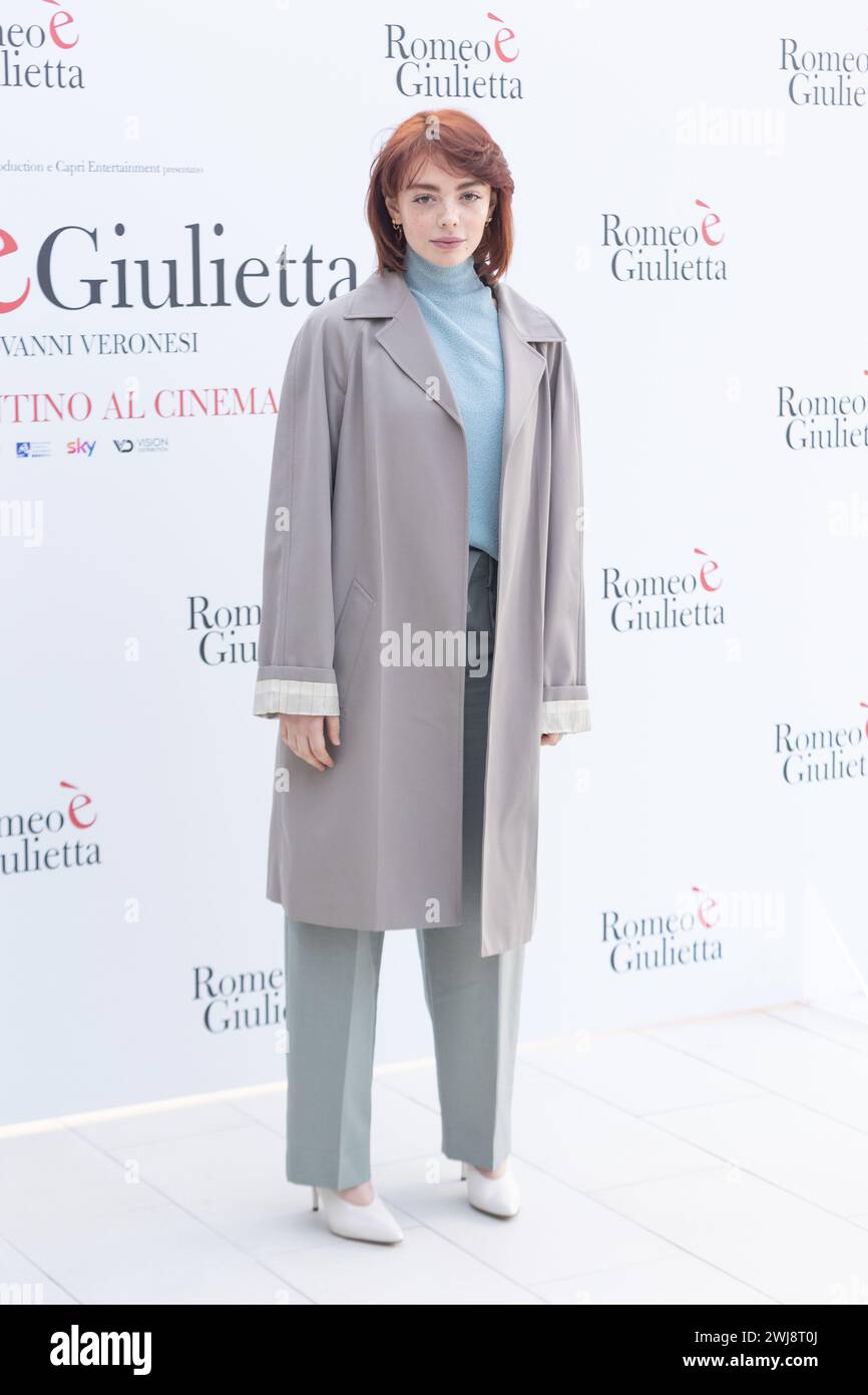 Rome, Italy. 13th Feb, 2024. Italian actress Serena De Ferrari attends ...
