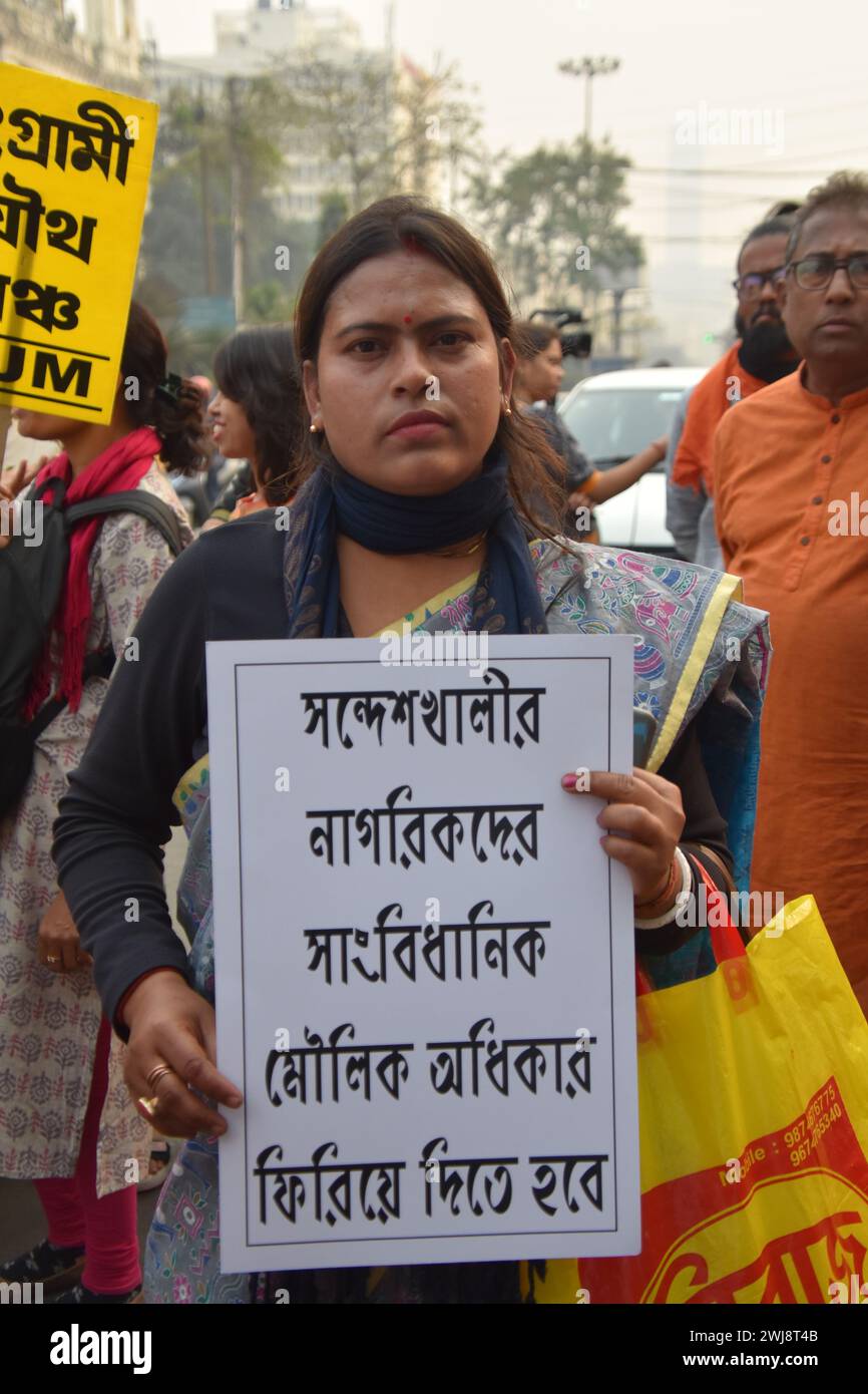 Kolkata, West Bengal, India. 13th Feb, 2024. In a powerful display of ...