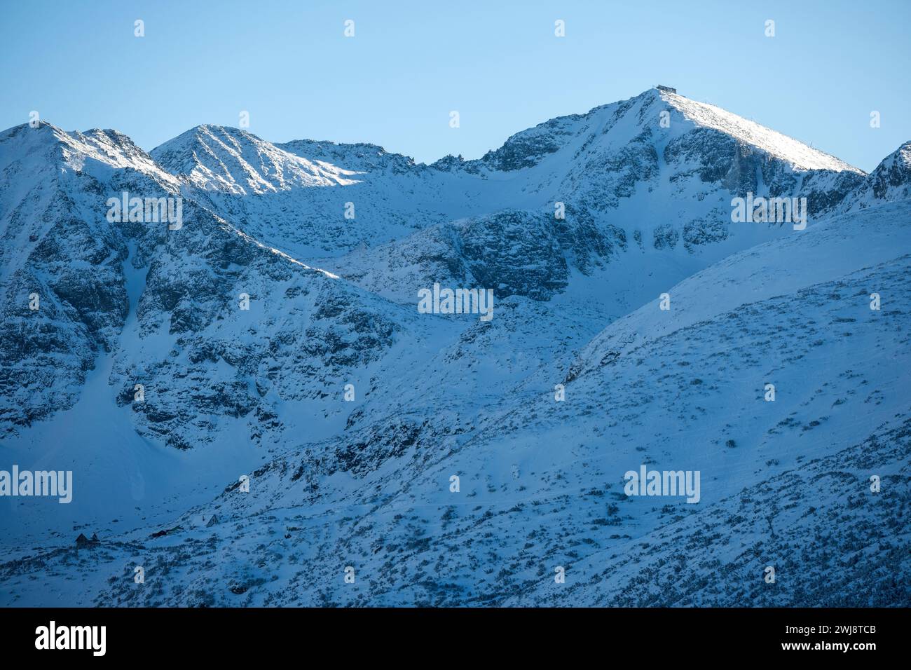 Amazing Winter Landscape of Rila mountain near Musala peak, Bulgaria ...