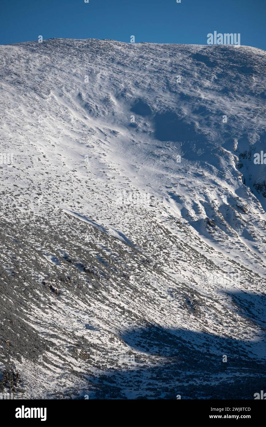 Amazing Winter Landscape of Rila mountain near Musala peak, Bulgaria ...