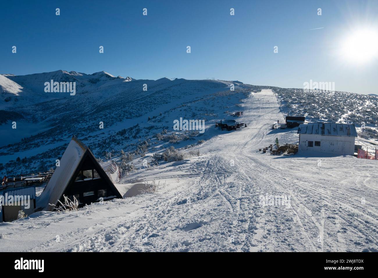 Amazing Winter Landscape of Rila mountain near Musala peak, Bulgaria ...