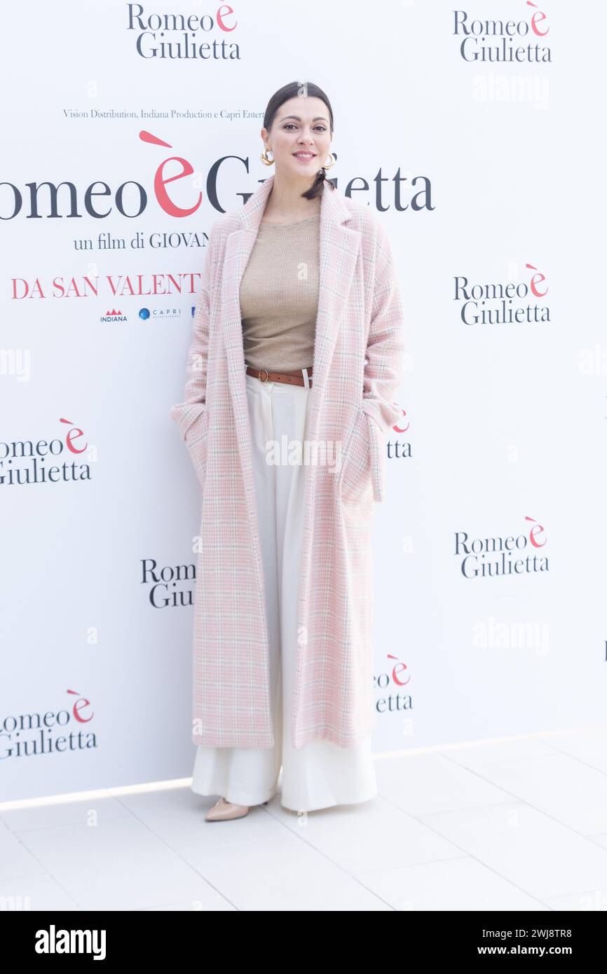 Rome, Italy. 13th Feb, 2024. Italian singer Simona Molinari attends the ...