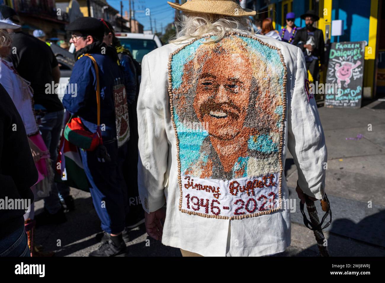 Paradegoers are seen during the Krewe of Red Beans Mardi Gras Parade in ...