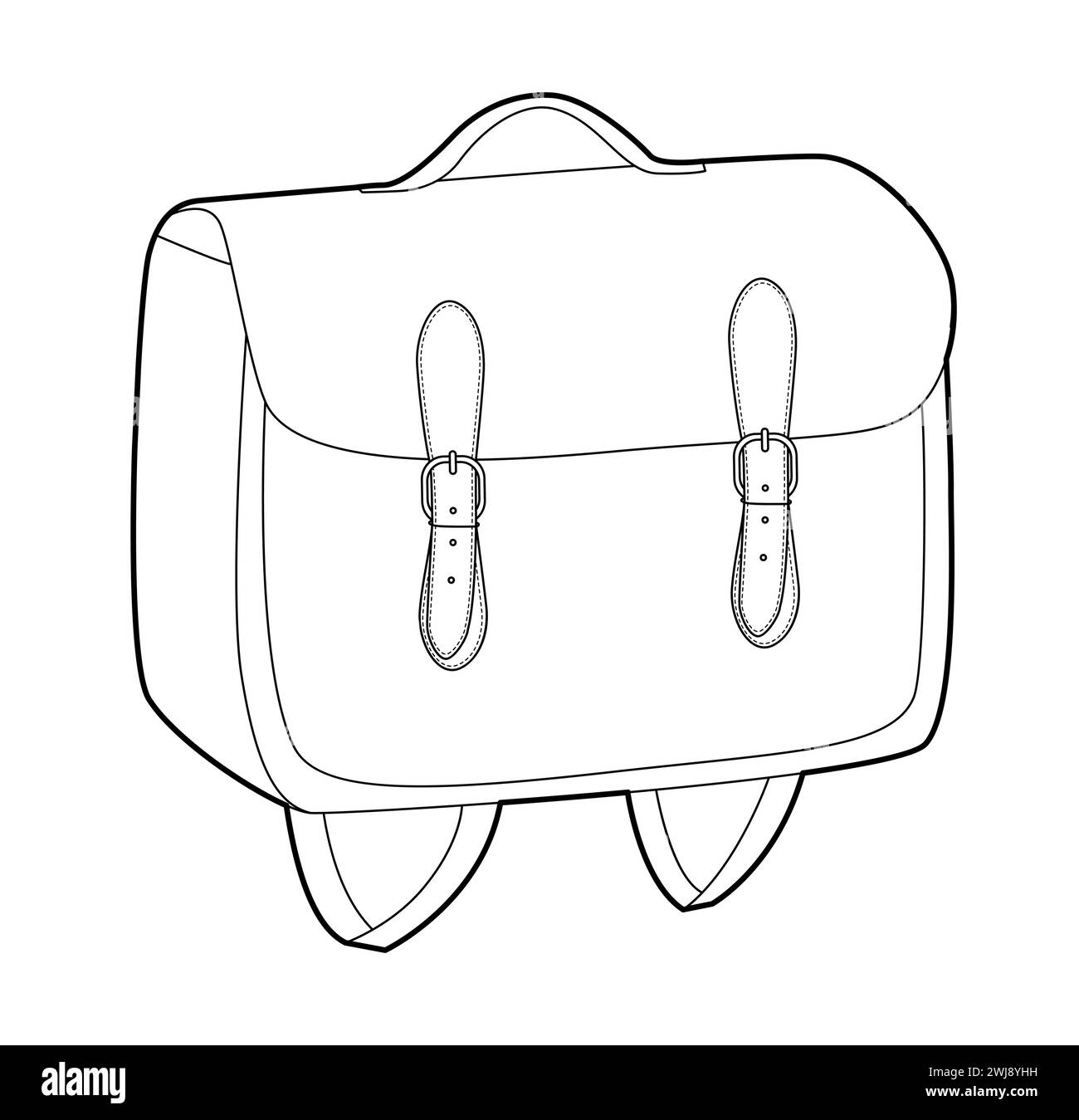 Preppy Backpack backpack silhouette satchel bag. Fashion accessory ...