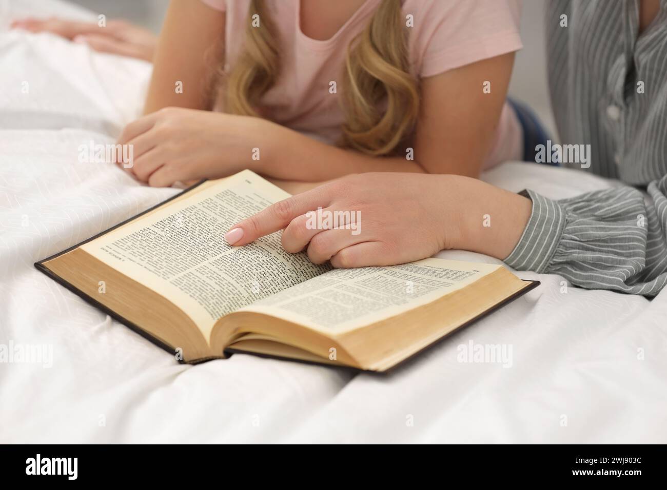 Child blessing bed hi-res stock photography and images - Alamy