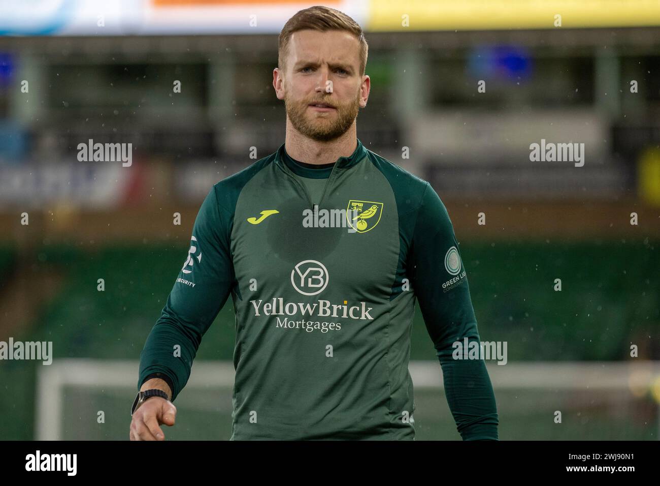 Goalkeeper George Long of Norwich City is seen before the Sky Bet ...