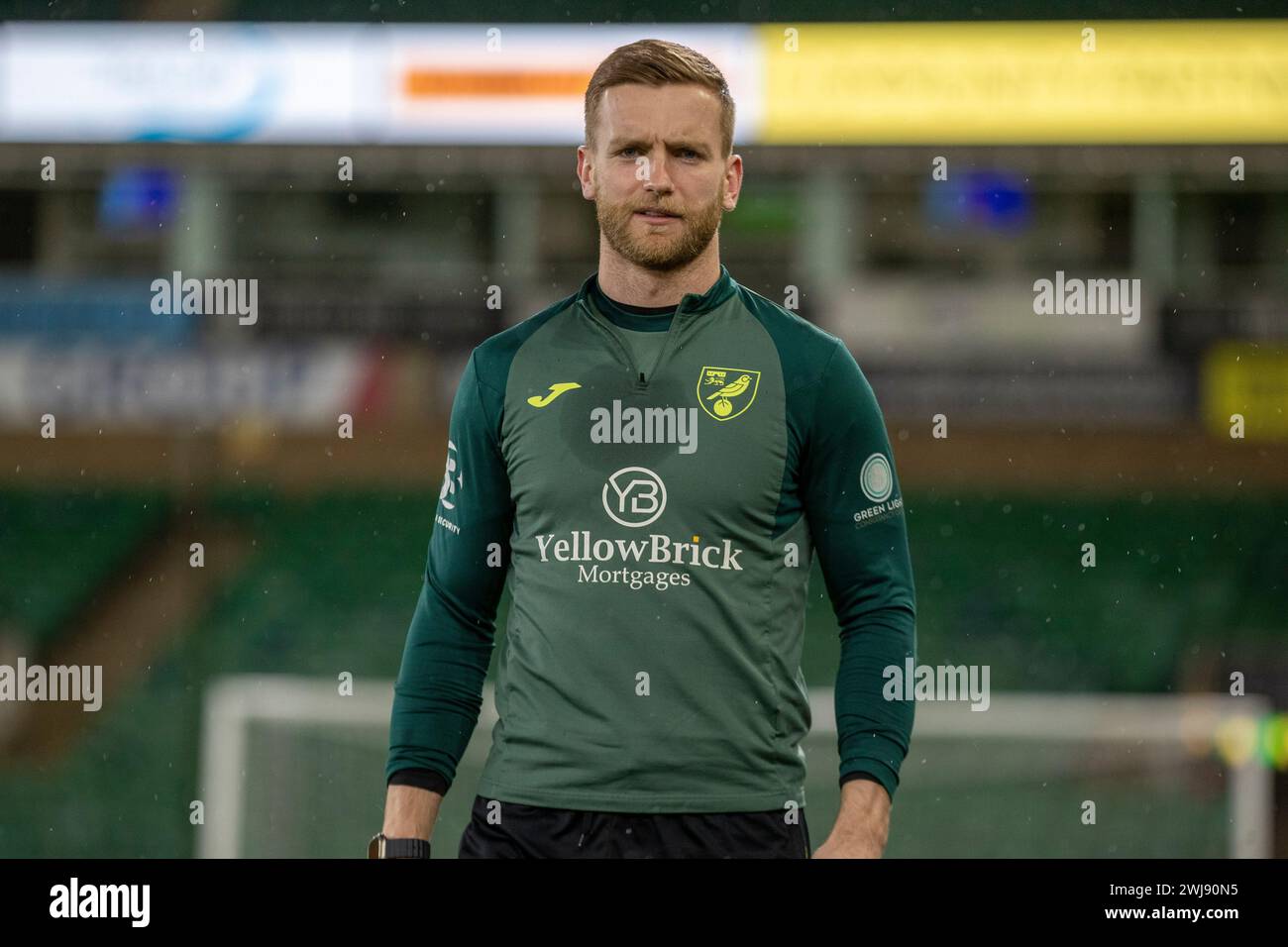 Goalkeeper George Long of Norwich City is seen before the Sky Bet ...