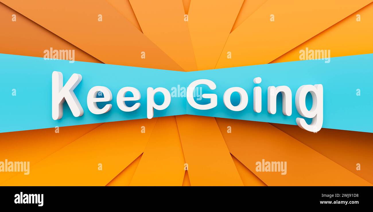 Keep going. Keep going. Colored paper stripes with the text, keep going ...