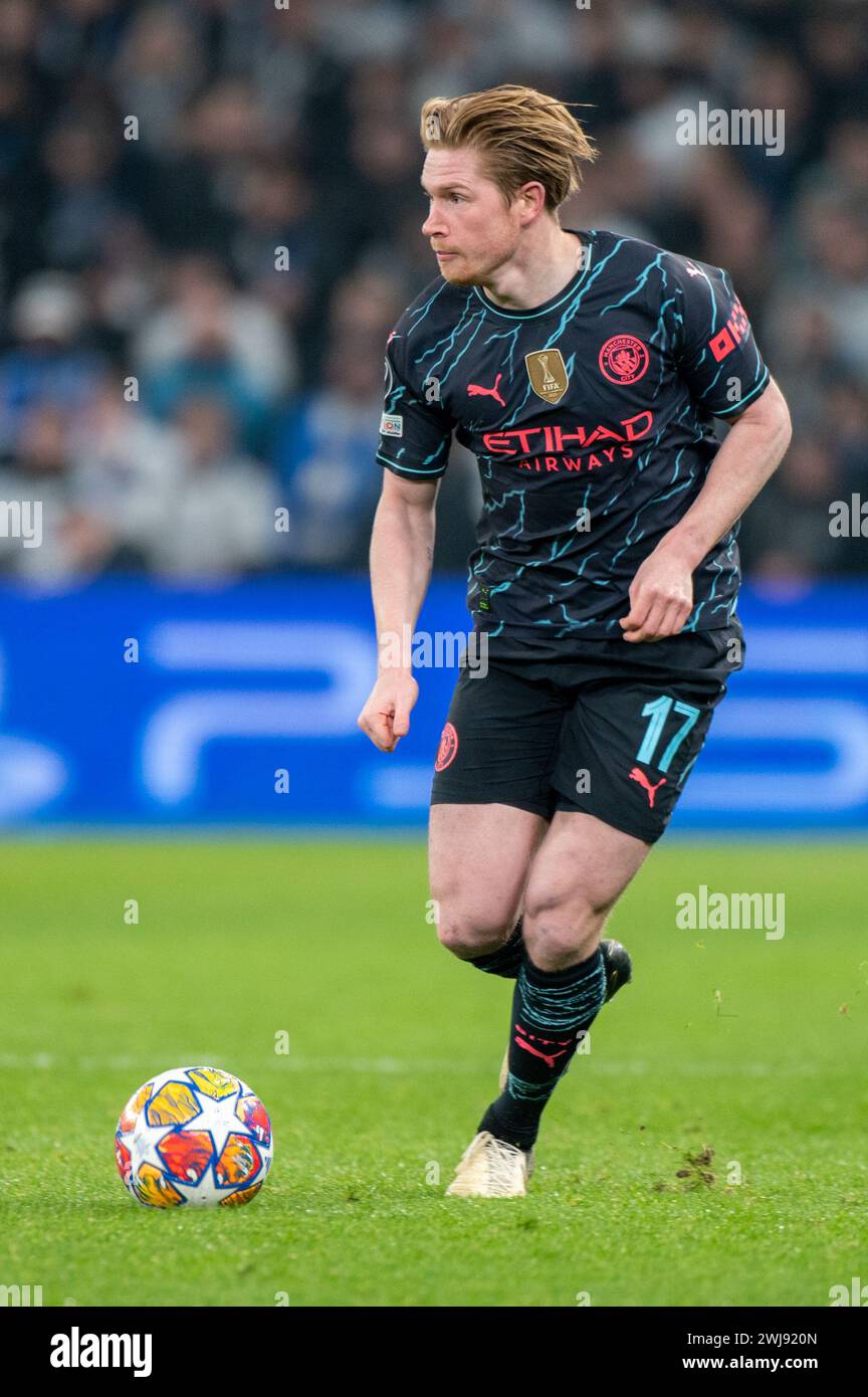 Copenhagen, Denmark. 14th Feb, 2024. Kevin De Bruyne of Manchester City ...