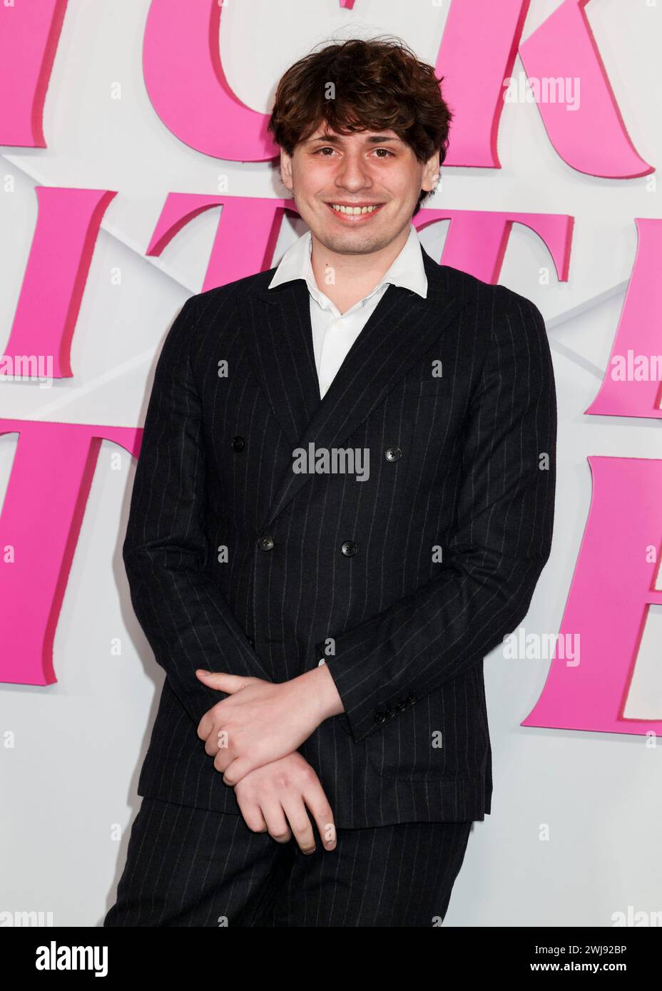 London, UK. 13th Feb, 2024. Jordan Sangha attends the premier of the ...