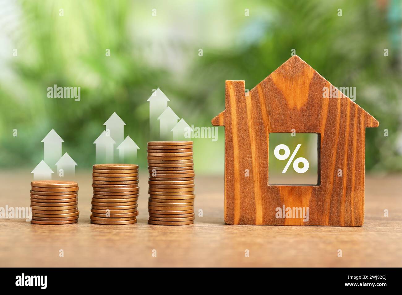 Wooden house percent home hi-res stock photography and images - Alamy