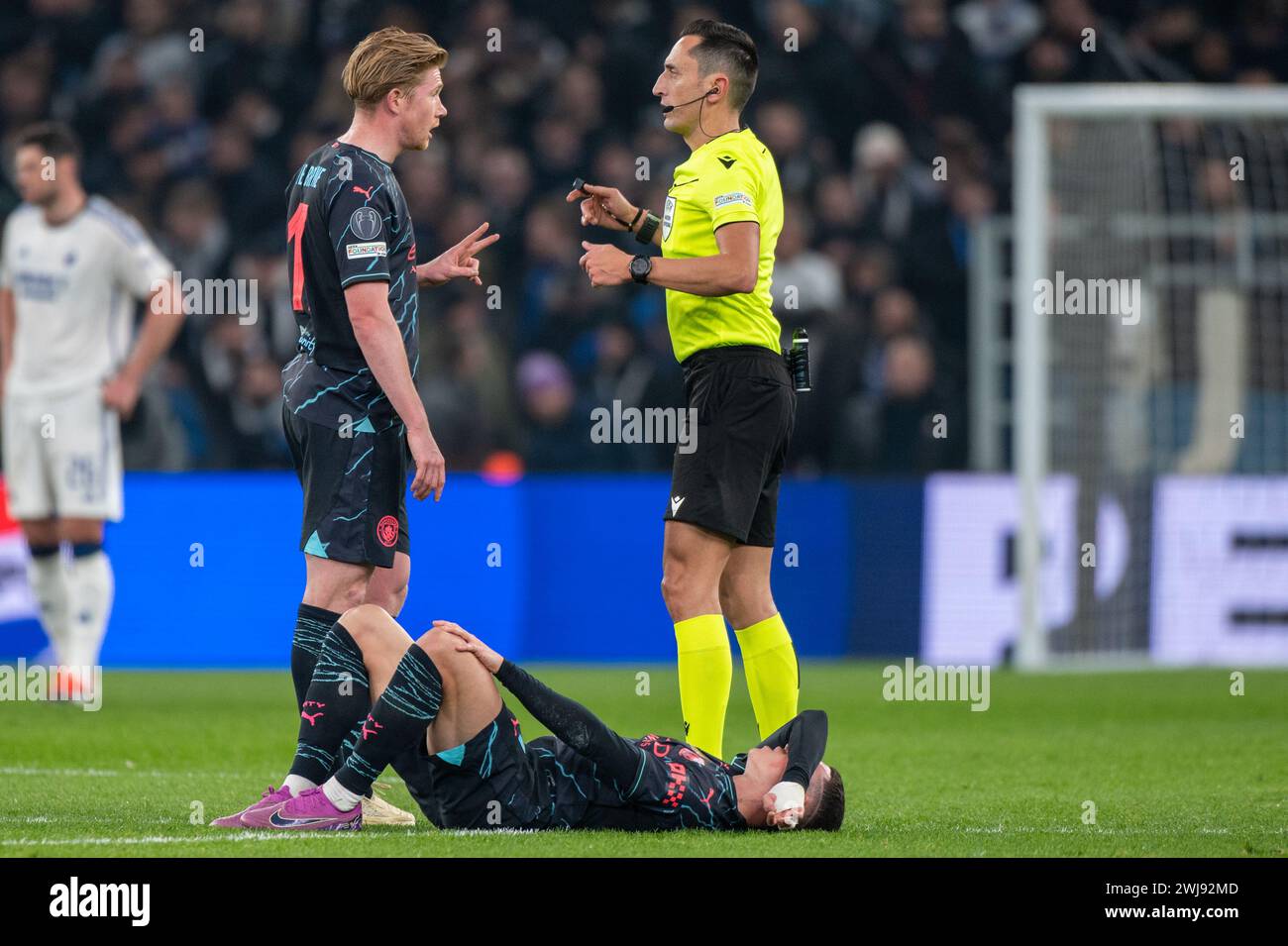 Copenhagen, Denmark. 14th Feb, 2024. Kevin De Bruyne of Manchester City ...