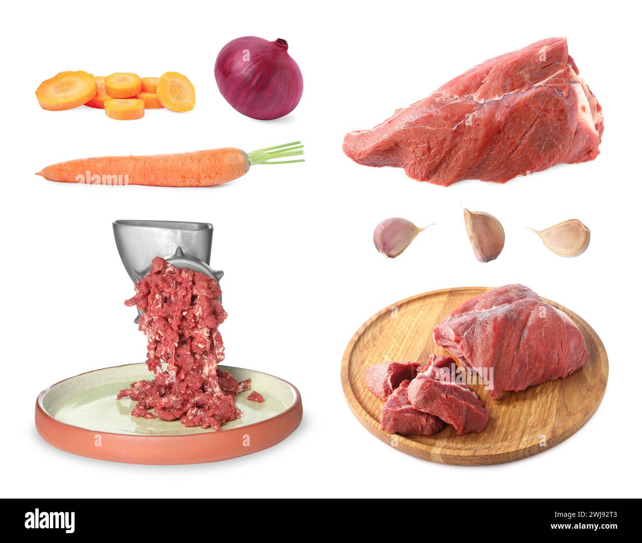 Set different meat products hi-res stock photography and images - Alamy
