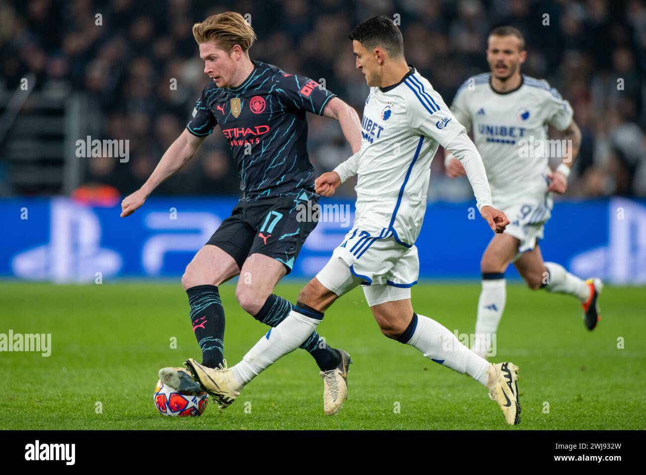 Copenhagen, Denmark. 14th Feb, 2024. Kevin De Bruyne of Manchester City ...