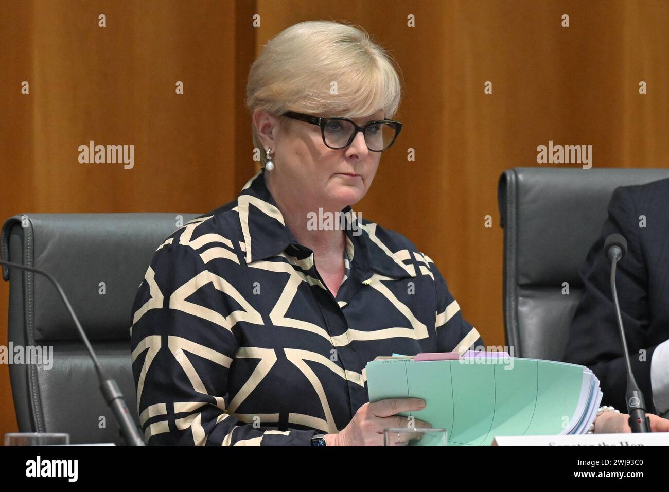 Canberra, Australia. 14th Feb, 2024. Liberal Senator Linda Reynolds ...