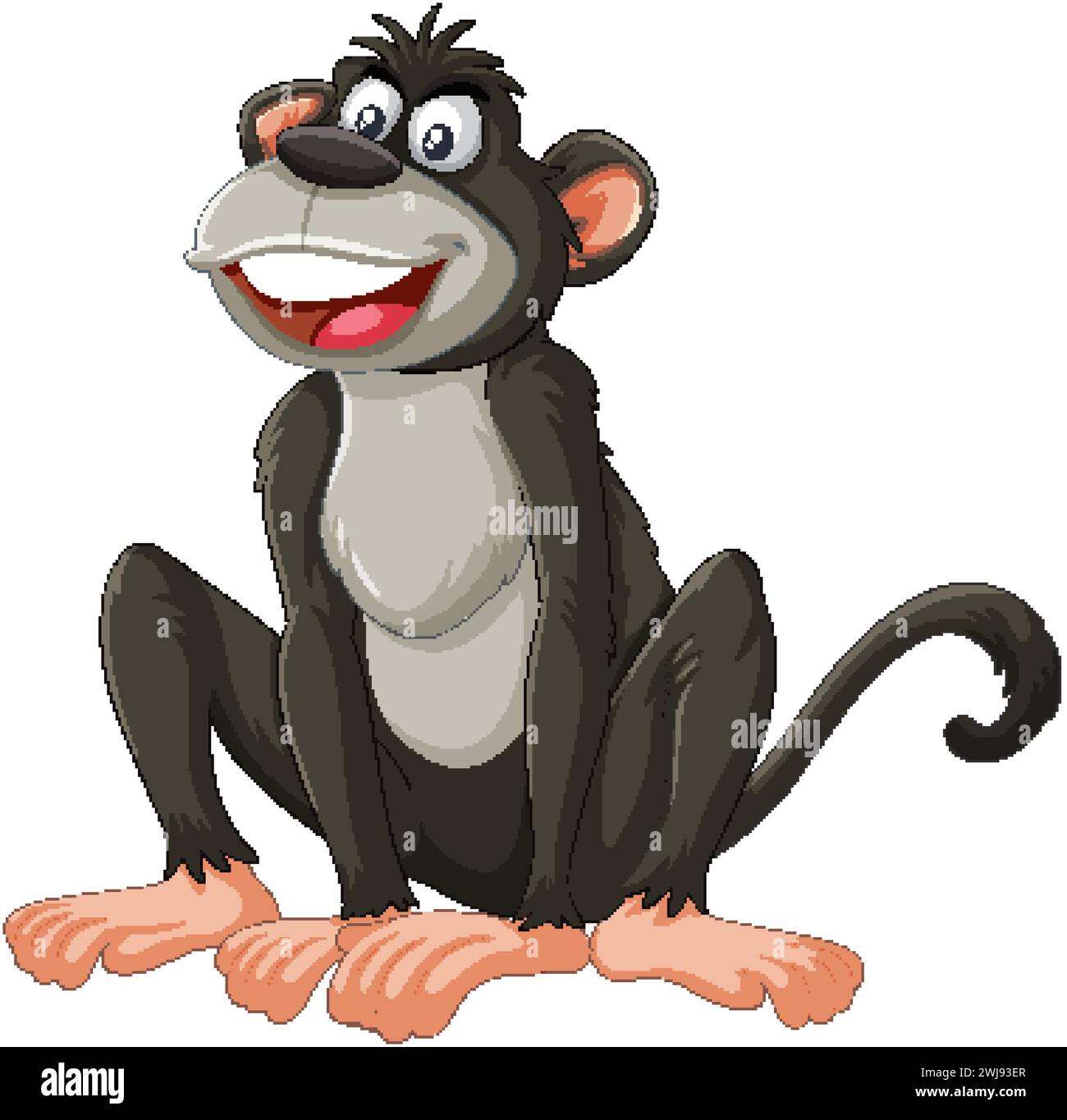 Seated monkey Cut Out Stock Images & Pictures - Alamy