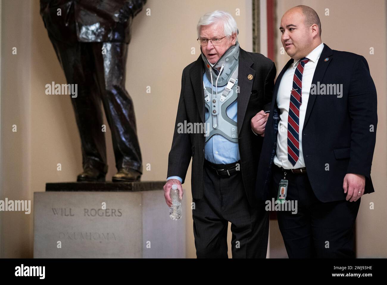 Washington, USA. 13th Feb, 2024. Representative Hal Rogers (R-KY) walks ...