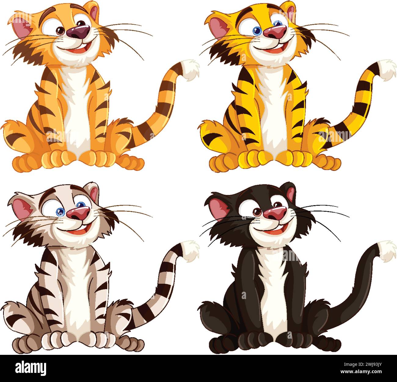 Animated cats Cut Out Stock Images & Pictures - Alamy