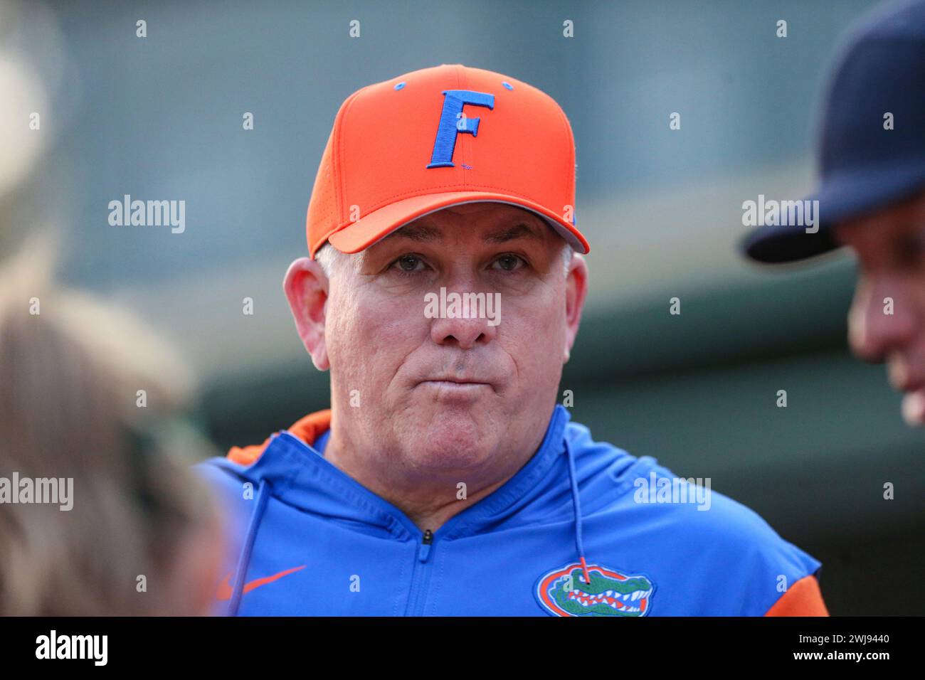 Florida head coach Tim Walton talks with officials before an NCAA ...