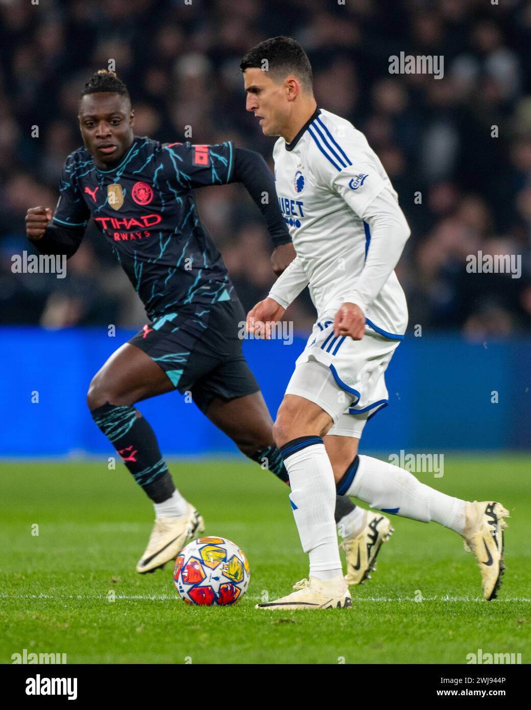 Copenhagen, Denmark. 14th Feb, 2024. Mohamed Elyounoussi of Copenhagen ...