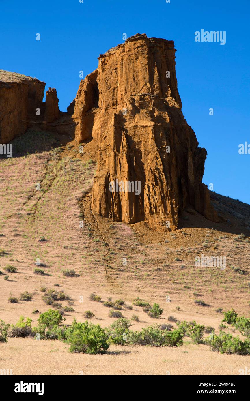 Canyon outcrops at Birch Creek Ranch, Owyhee Wild and Scenic River ...