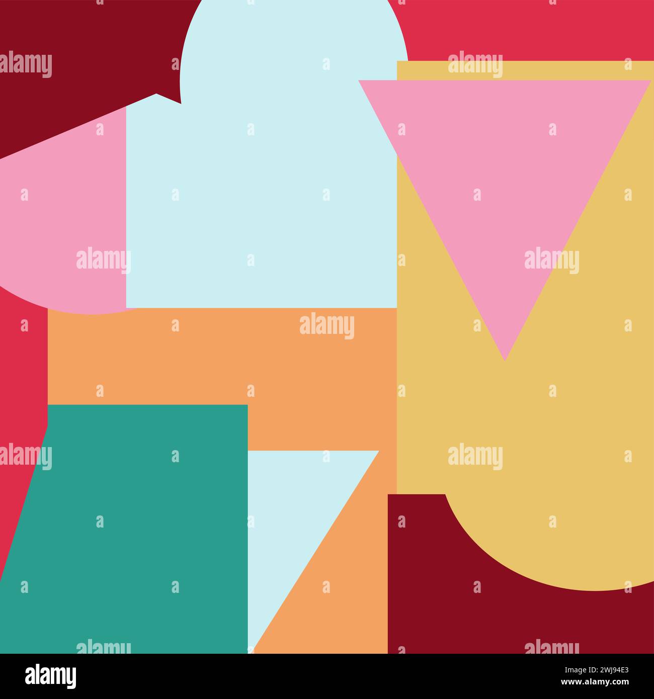 Geometric shape. Vector illustration with palette. Color matching color ... Geometric shape. Vector illustration with palette. Color matching color ...