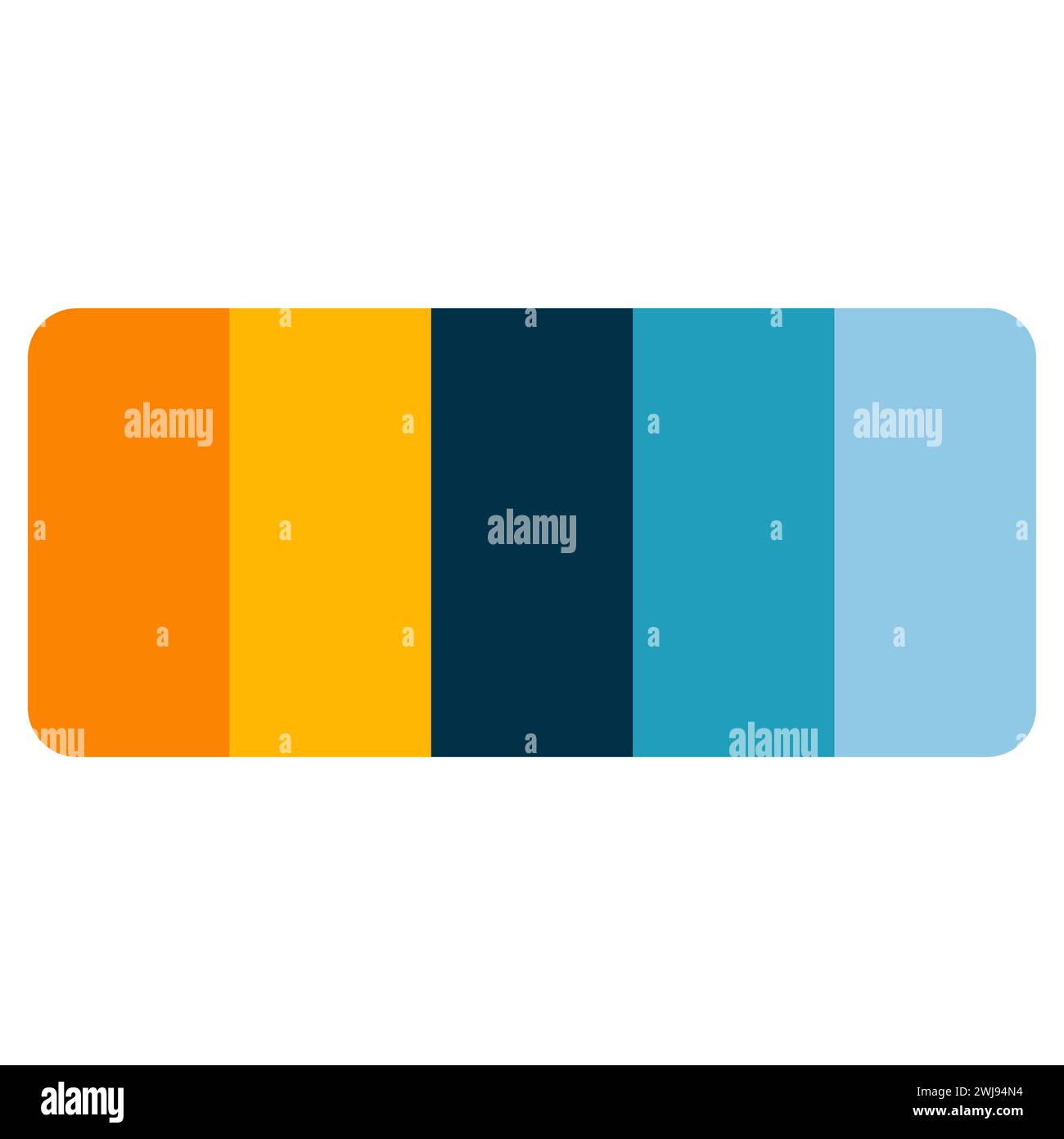 Vector illustration with palette. Color matching color palette. Fashion ...