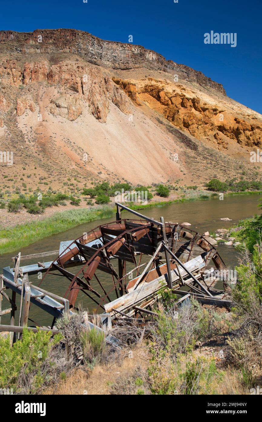 Waterwheel at Birch Creek Ranch, Owyhee Wild and Scenic River, Vale ...