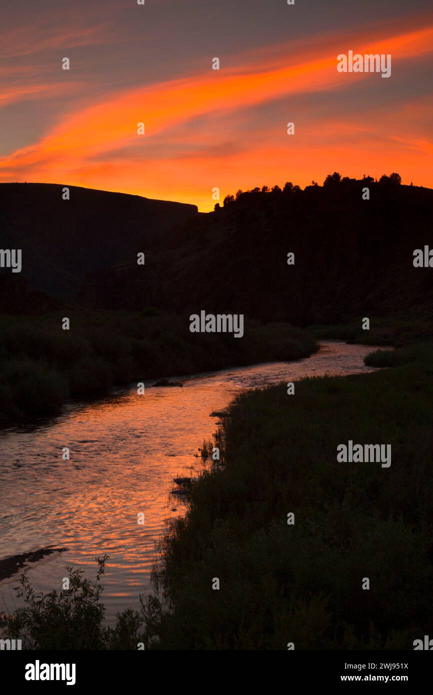 Owyhee River sunset at Three Forks, Owyhee Wild and Scenic River, Vale ...
