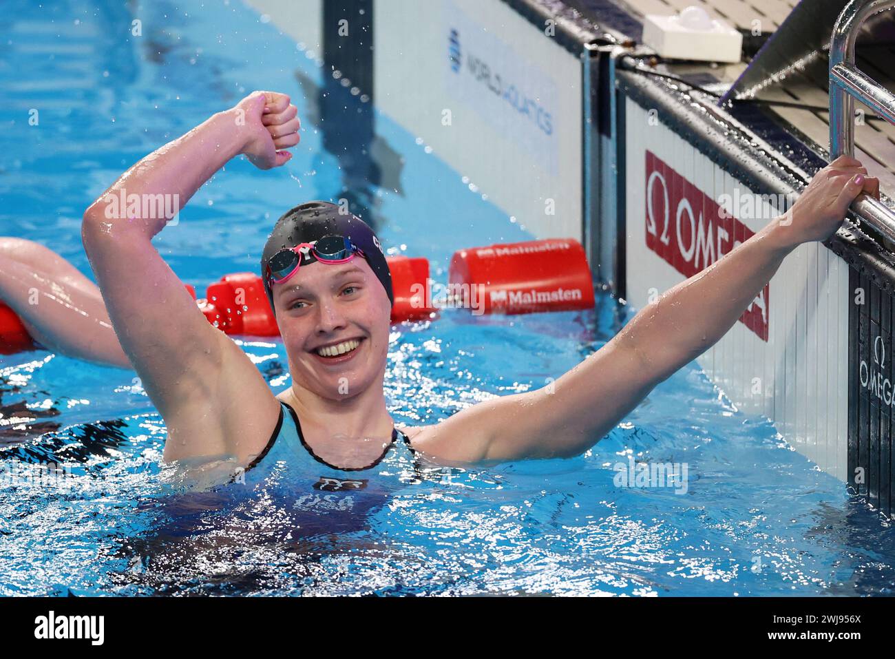 Doha, Qatar. 13th Feb, 2024. Claire Curzan of the United States ...