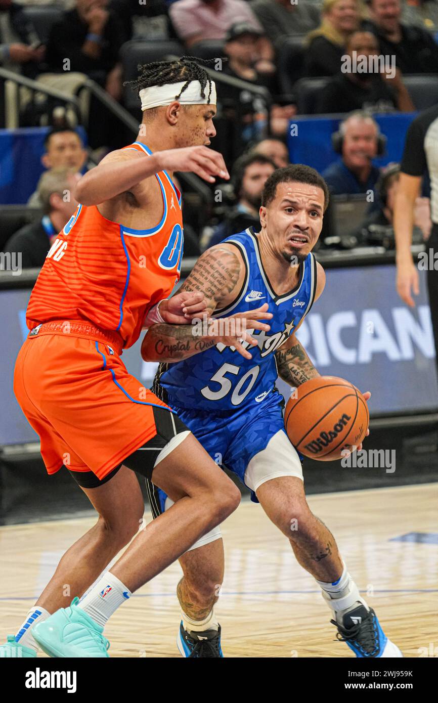 Orlando, Florida, USA, February 13, 2024, Orlando Magic's Cole Anthony ...