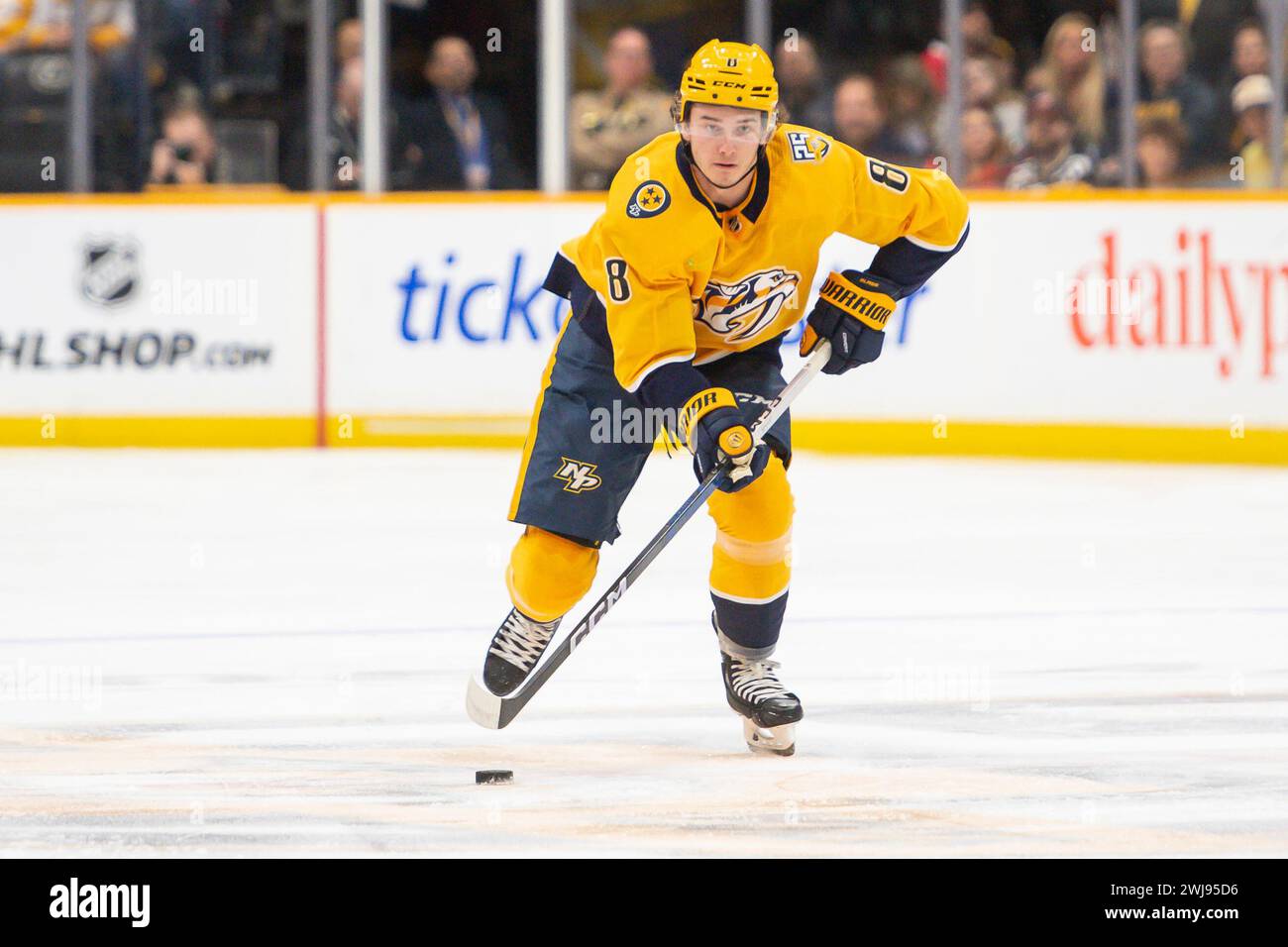 Feb 13, 2024; Nashville, Tennessee, USA; Nashville Predators center ...
