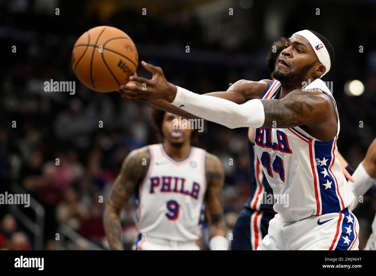 Philadelphia 76ers forward Paul Reed (44) in action during the second ...