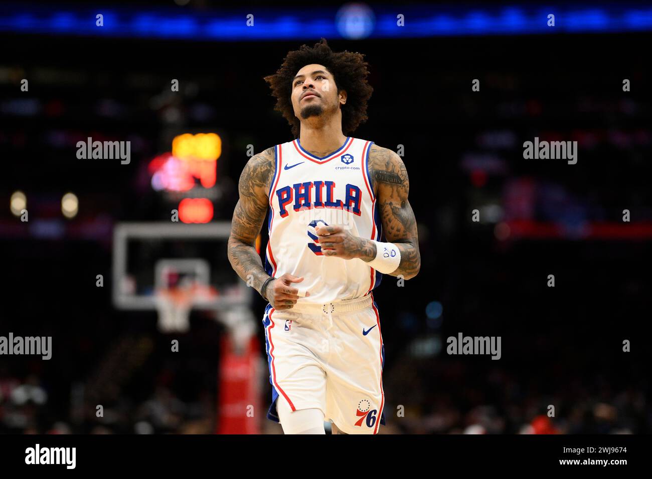 Philadelphia 76ers guard Kelly Oubre Jr. (9) in action during the ...