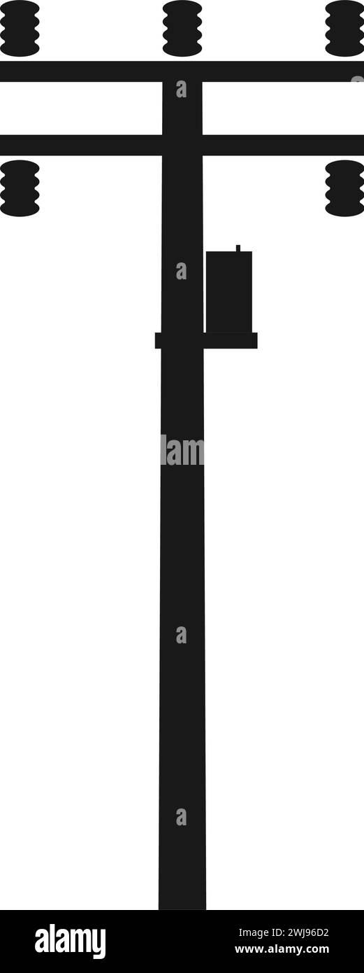 Electricity pole transformer wires Cut Out Stock Images & Pictures - Alamy