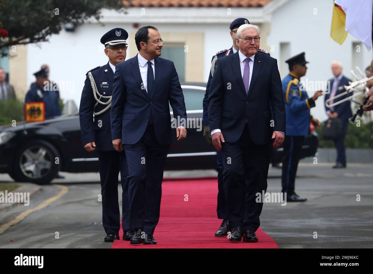 Nicosia, Cyprus. 12th Feb, 2024. Cypriot President Nikos ...