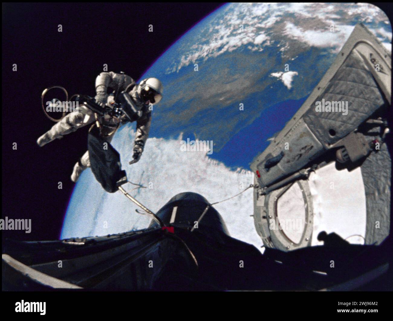First American space walk, 1965 Stock Photo - Alamy