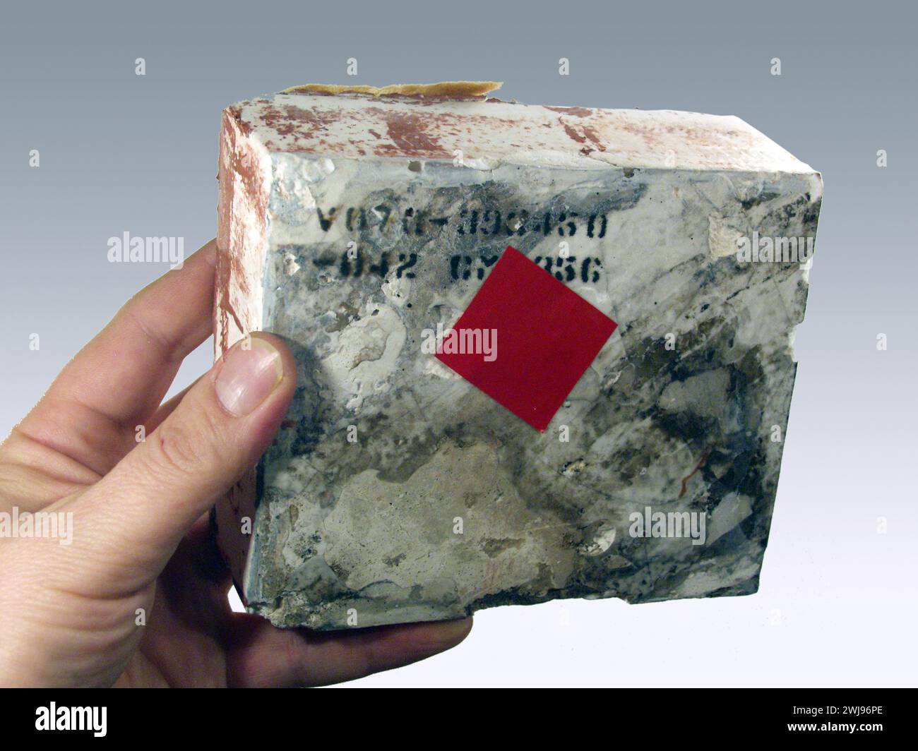Damaged tile from Space Shuttle Columbia Stock Photo - Alamy