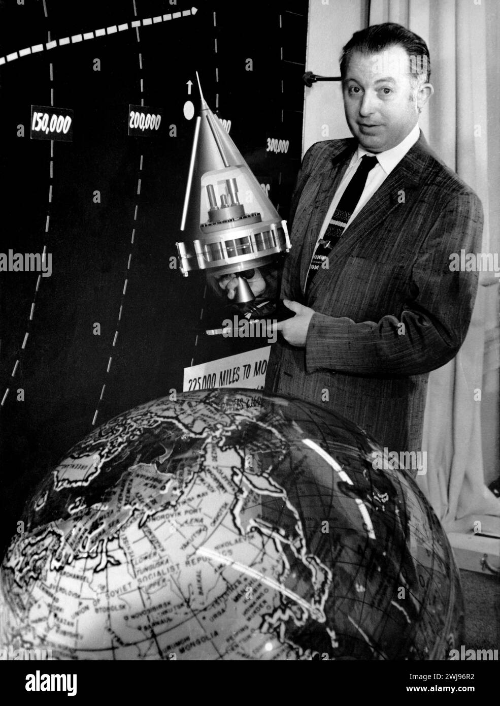 Pioneer 4 space probe presentation Stock Photo - Alamy
