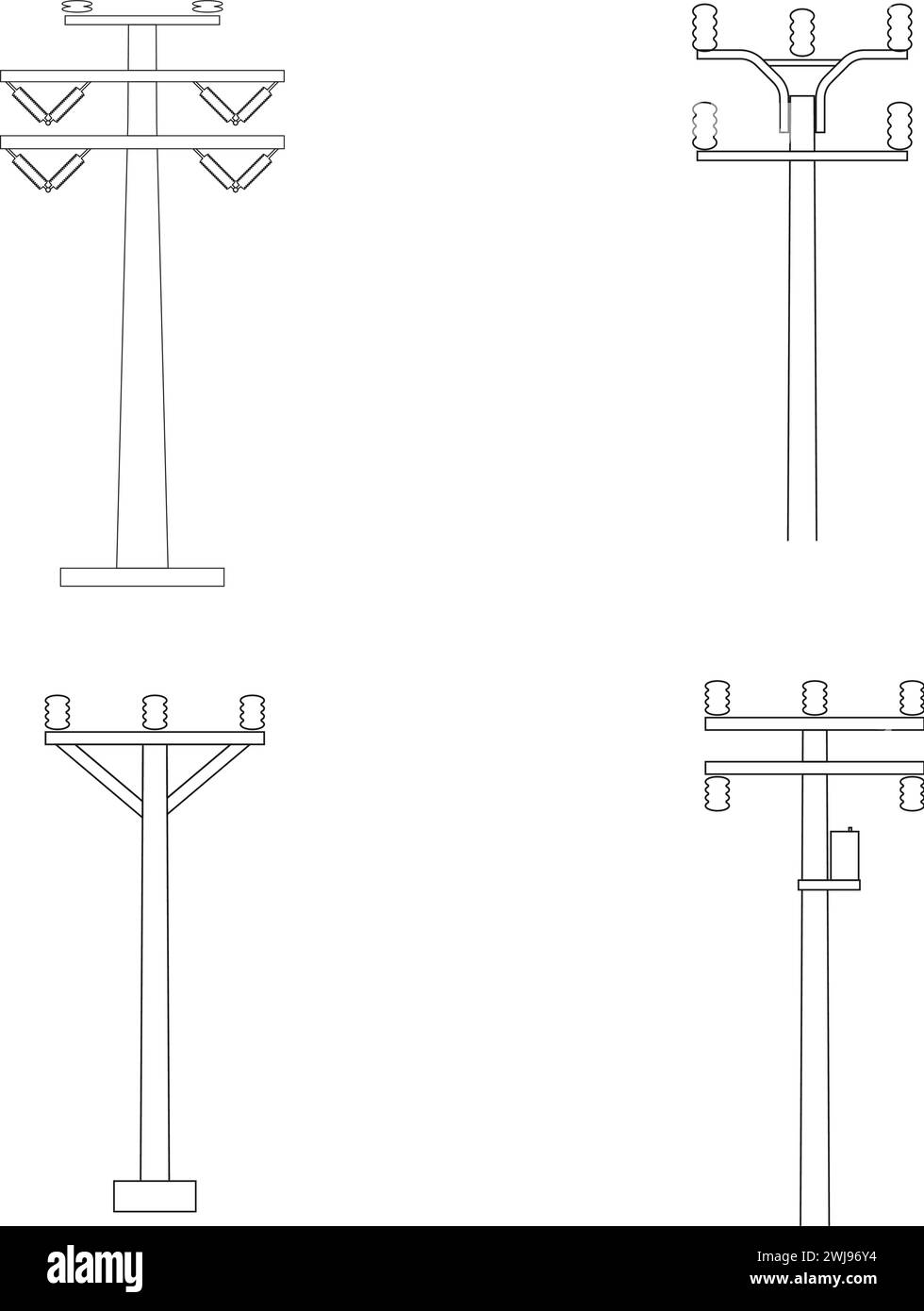 Electric pole icon vector illustration design Stock Vector Image & Art ...