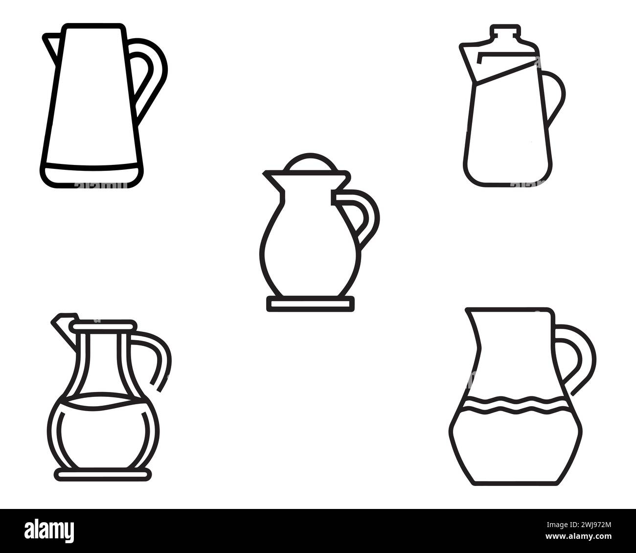 Vase teapot Stock Vector Images - Alamy